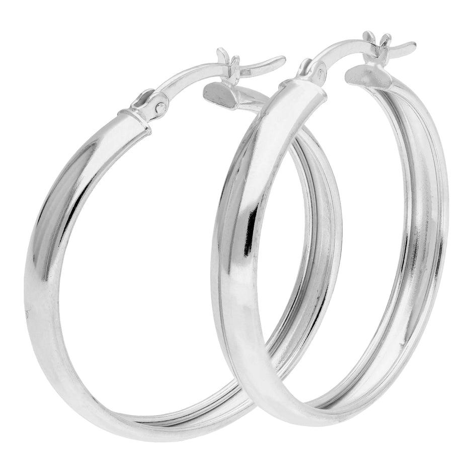 Sterling Silver Hoop Earrings | jewellerybox